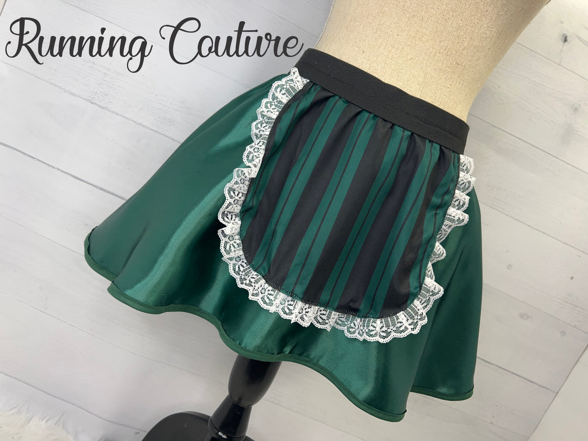 Haunted Mansion Maid inspired women's satin running skirt – Running Couture